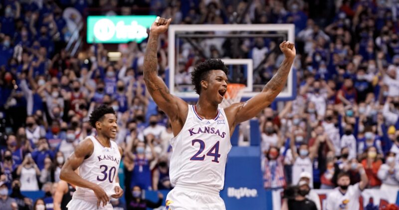 KU freshman K.J. Adams makes emphatic statement in win vs. Texas Tech ...